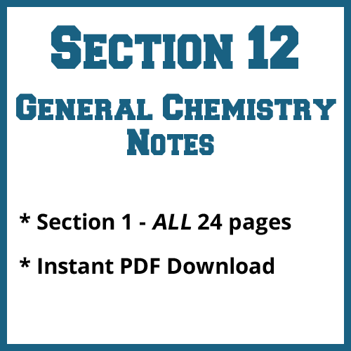 Section 12 Notes - Chemical Kinetics
