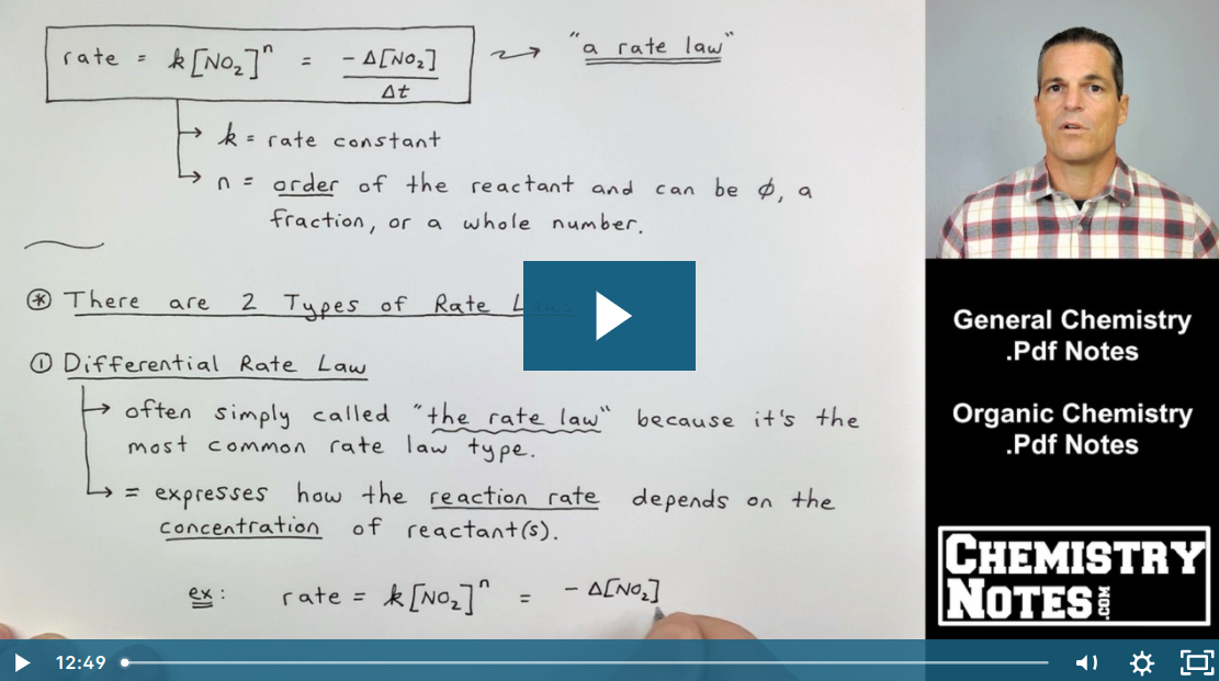 Rate Laws in Chemistry | Differential vs. Integrated