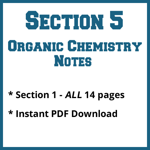 Section 5 Notes - Structure and Reactivity of Alkenes